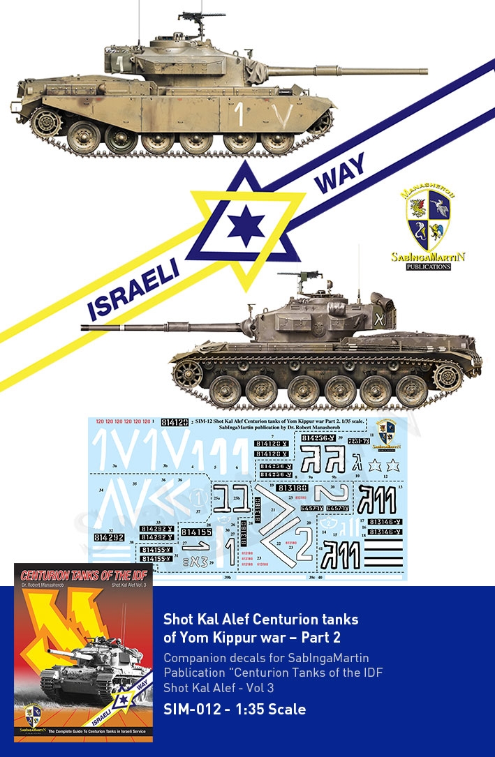 Toadman's Place: IDF Centurion decals from SabIngaMartin Publications